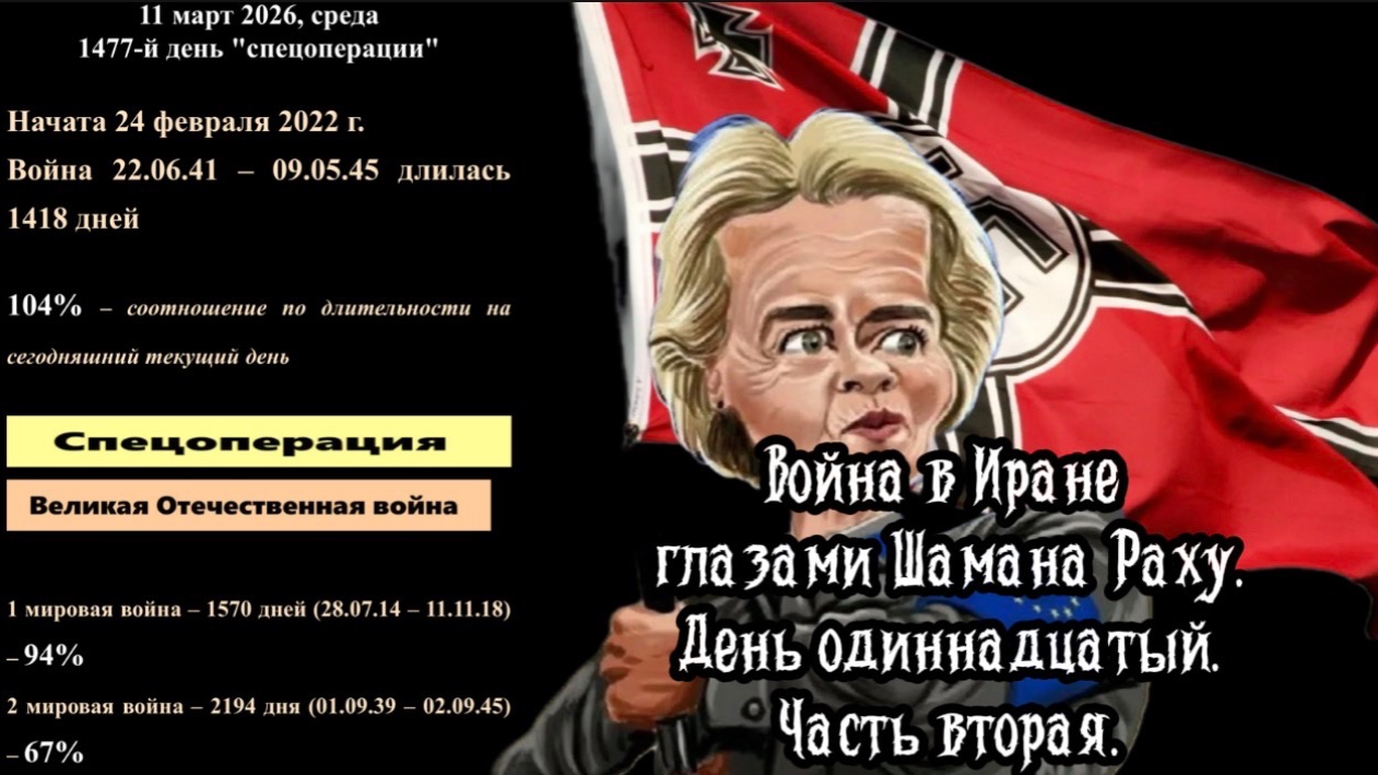 Война в Иране глазами Шамана Раху. День одиннадцатый. Часть вторая.