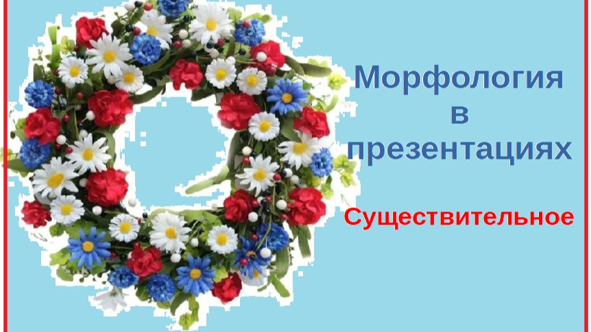 Русский язык. Морфология в презентациях. Существительное