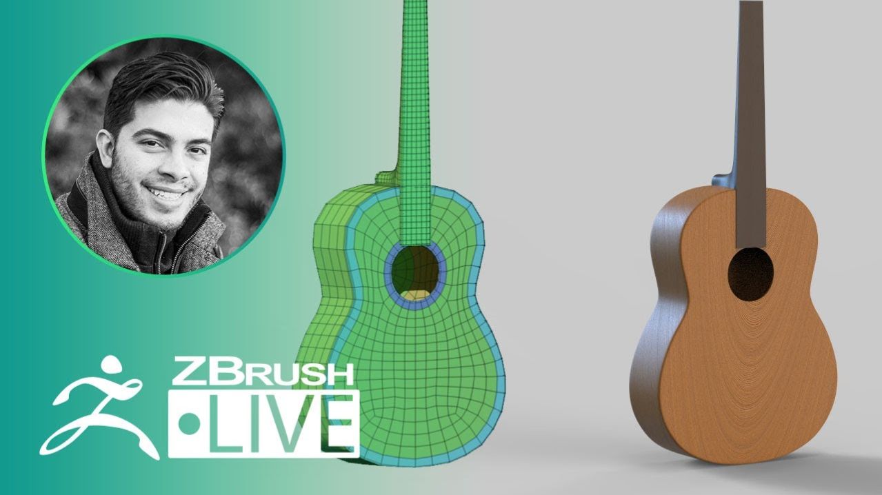 Руководства по ZBrush 3D-модель гитары - Пабло Муньос Гомес - Часть 1