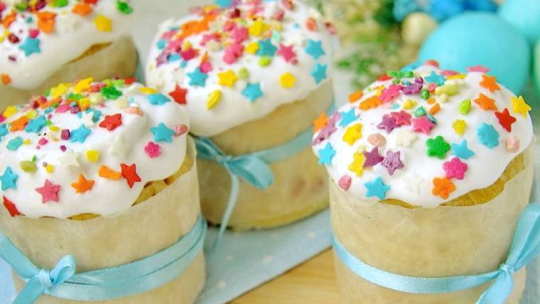 Пасхальный "ленивый "кулич в микроволновой печи.