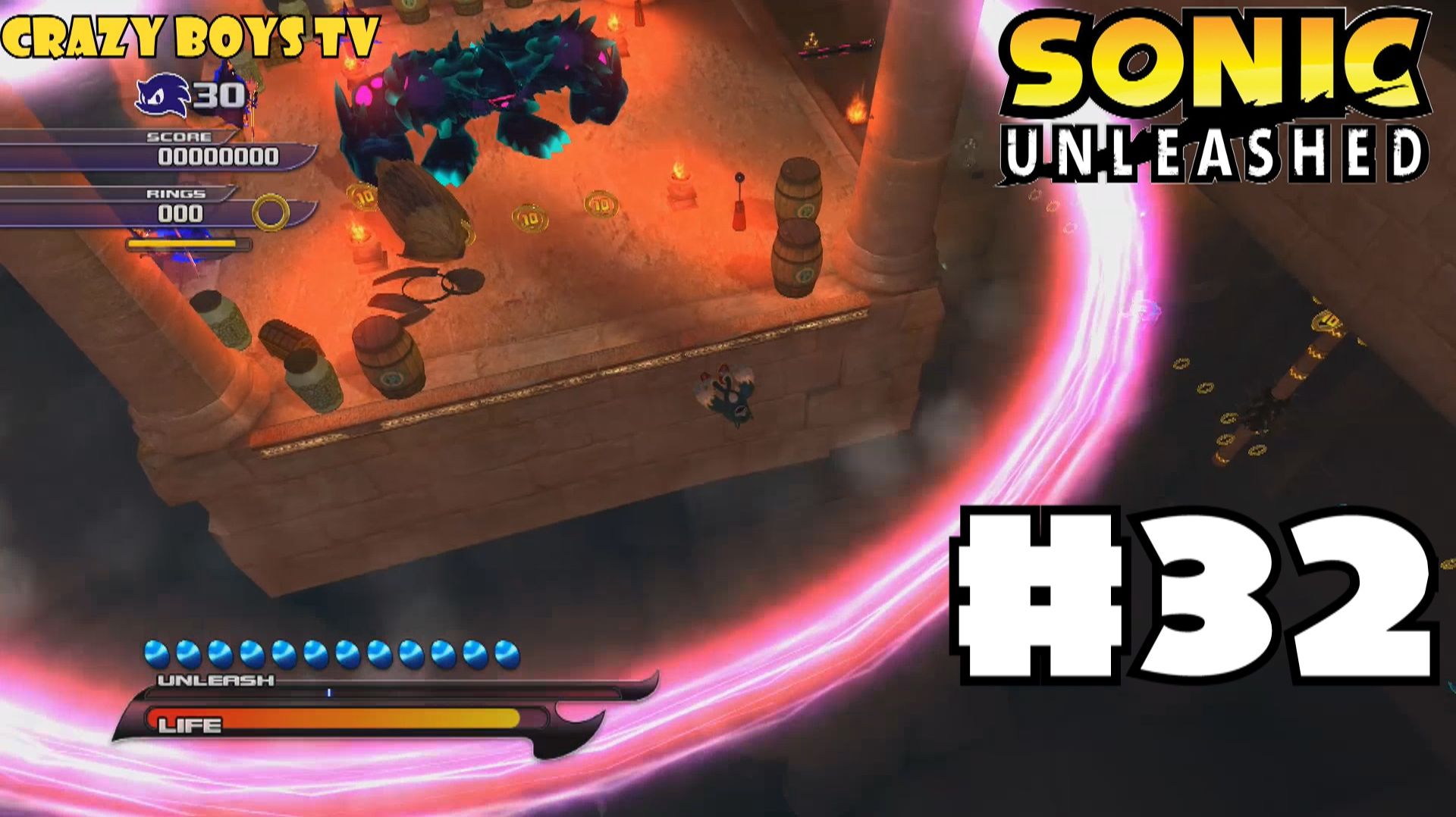 Sonic Unleashed #32 (Узкие арены и частые проигрыши)