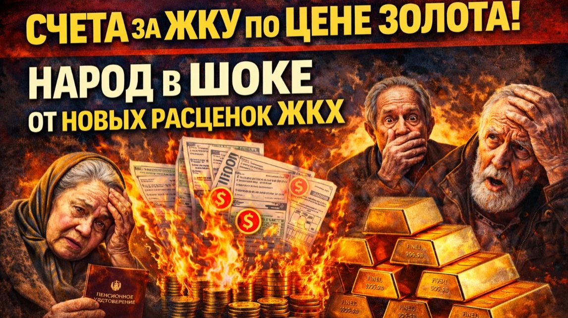 Счета за ЖКУ по цене Золота! Народ в ШОКЕ от новых расценок ЖКХ