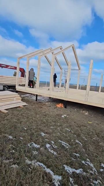 Строительство каркасных домов. Собираем каркас дома.