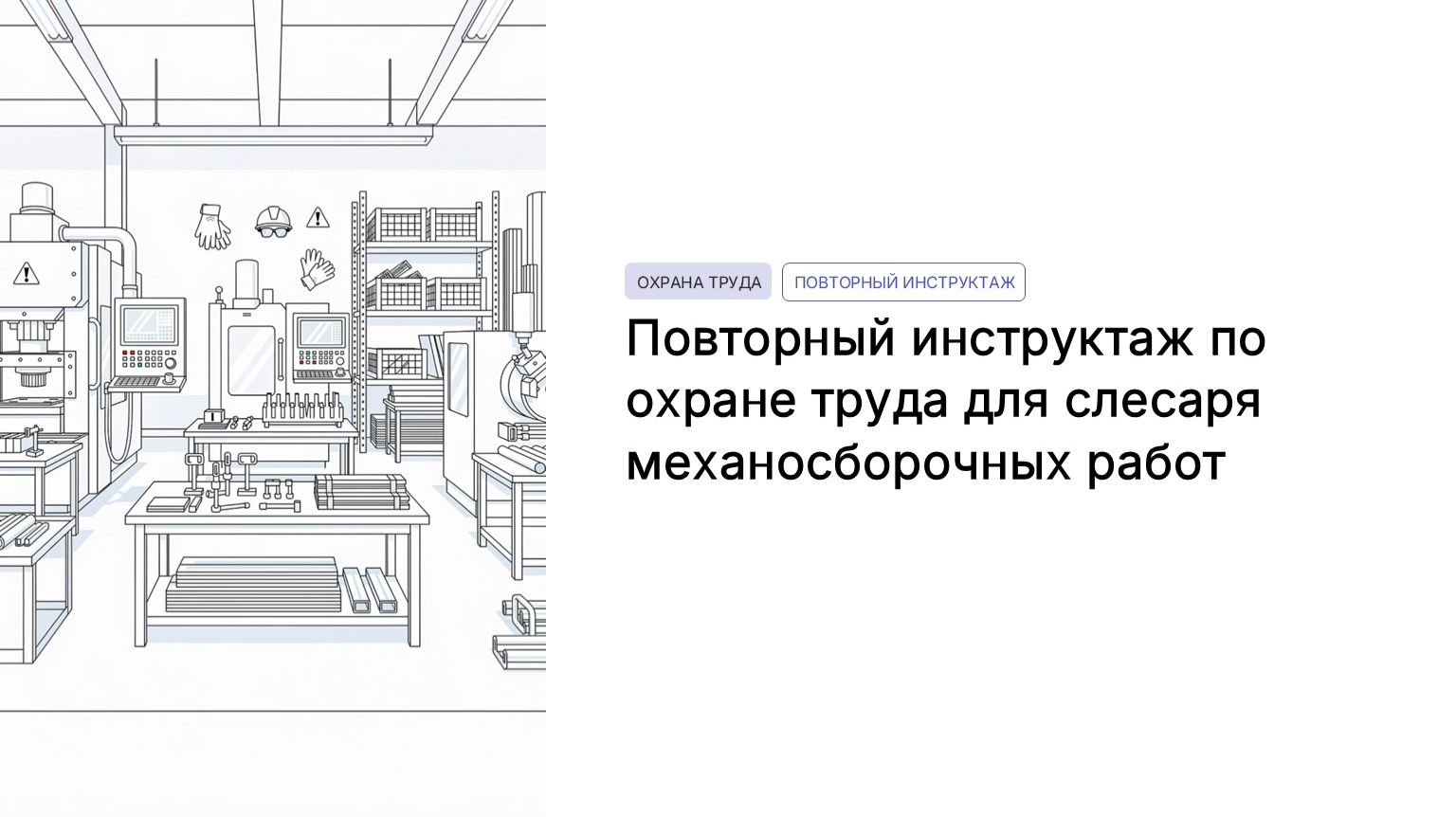 Инструктаж по охране труда для слесаря механосборочных работ