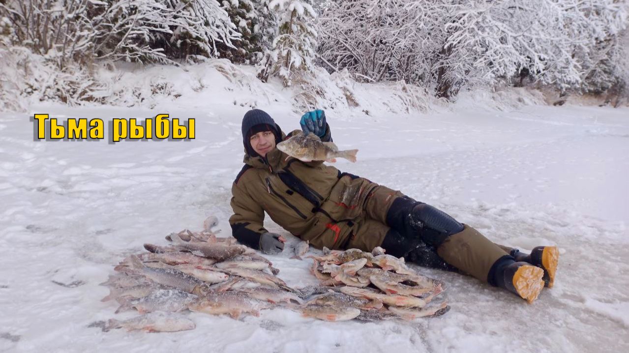 Рыбы тьма. Подкова после первого льда. Часть 2. Зимняя рыбалка 2023.