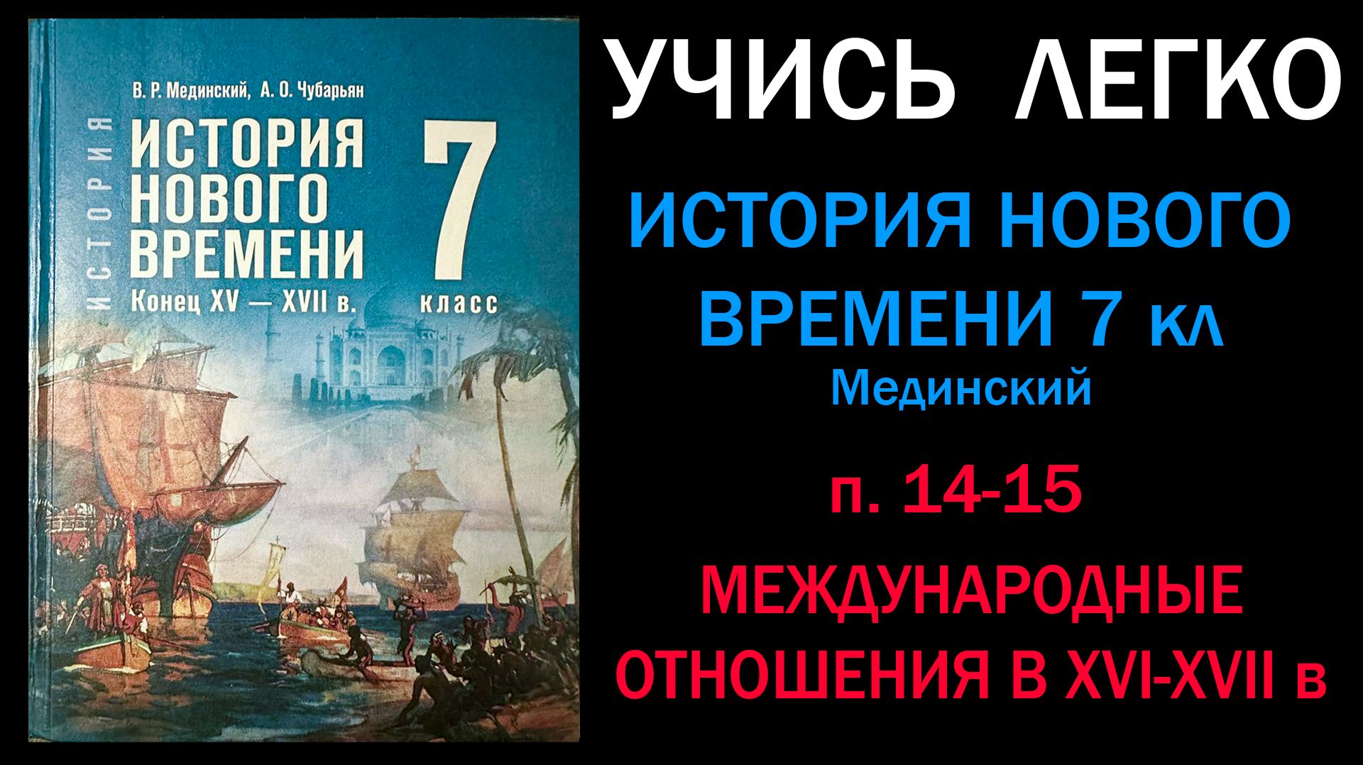 История Нового времени 7 класс Мединский. Параграф 14-15. Международные отношения в XVI-XVII в.