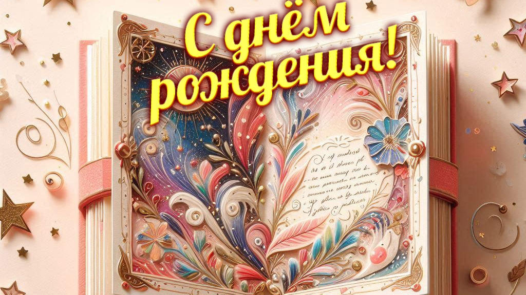 Праздник начинается! С днём рождения. Роскошная музыкальная открытка.