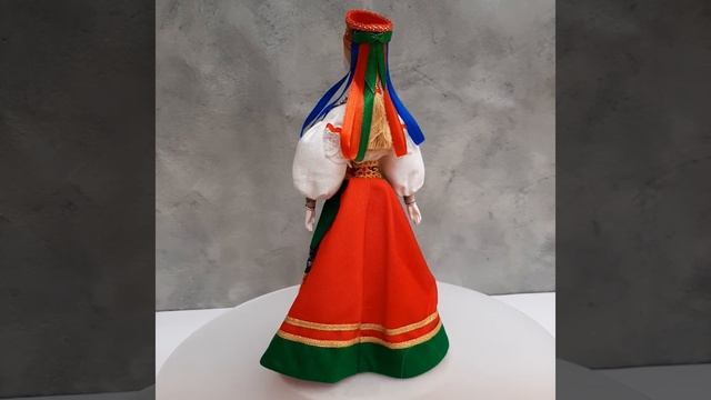 Кукла в литовском костюме Эльза 25 см