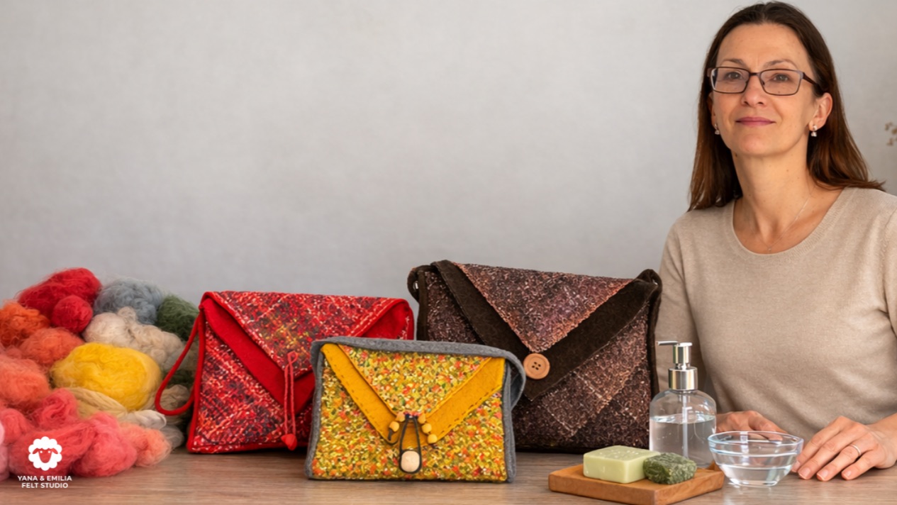 Сумочка из войлока без шаблона. Анонс МК « Сумочка Мона»