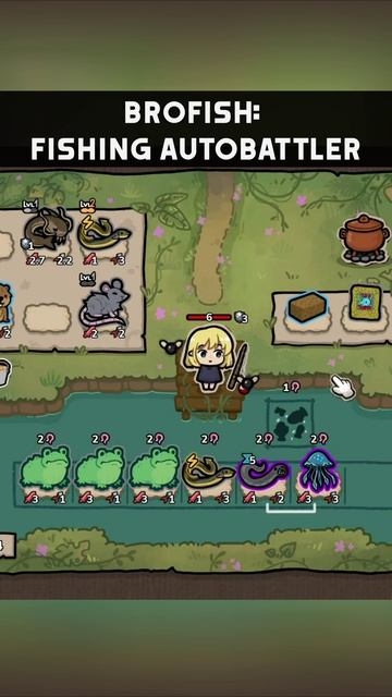 [ Brofish: Fishing Autobattler ] Рогалик-автобаттлер про рыбалку #shorts #BrofishFishingAutobattler