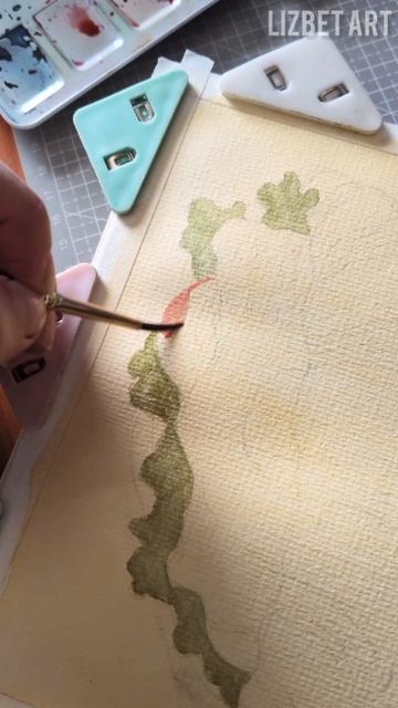 Аппетитный завтрак🥐#tiktok #shorts #art #painting #watercolor #lizbet #asmr #творчество#sketch#арт