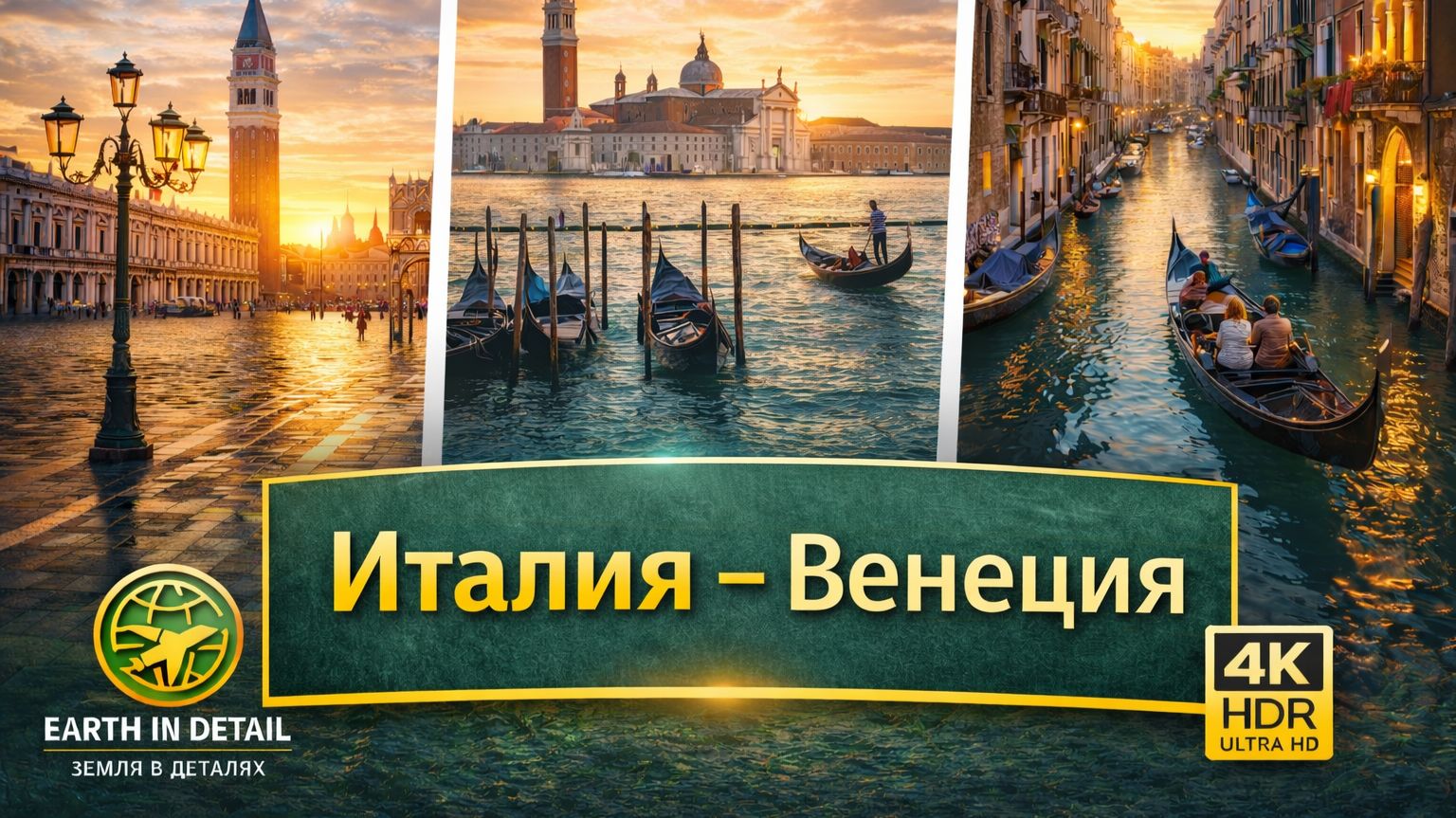 Венеция: город на воде 4K HDR Ultra HD
