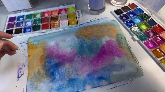 Хочешь рисовать но страшно Начни с фона Фон для работ или блокнота Интуитивное рисование