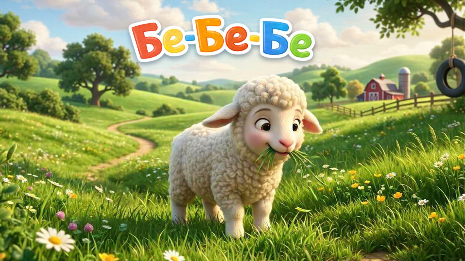 Детская песенка про Овечку 🐑 | Веселая песенка «Бе‑бе‑бе» |  Детская Песенка | Песенки для детей