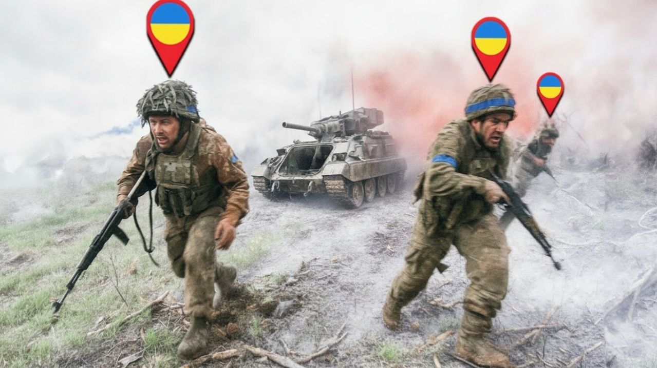 Финальная сцена; украинские солдаты замечены на территории Украины