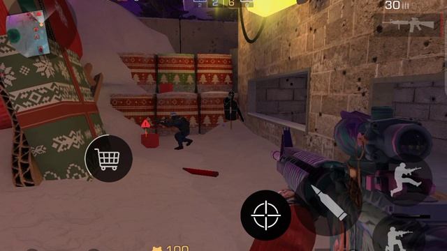 Читерская фишка в Standoff2 на одной из карт командного для,,новогодняя"#36