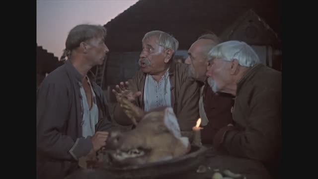 Псарь Микитка и панночка. Фрагменты из фильма "Вий". 1967 г.