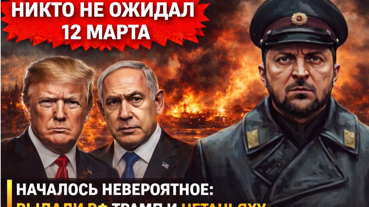 Никто не ожидал 12-Марта. Началось невероятное_ Выдали РФ Трамп и Нетаньяху в ужасе.