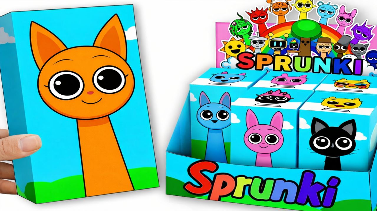 Мультики для детей и малышей 💖 Угадайте, какой Спрунки спрятался выпадет из коробки. Мультики
