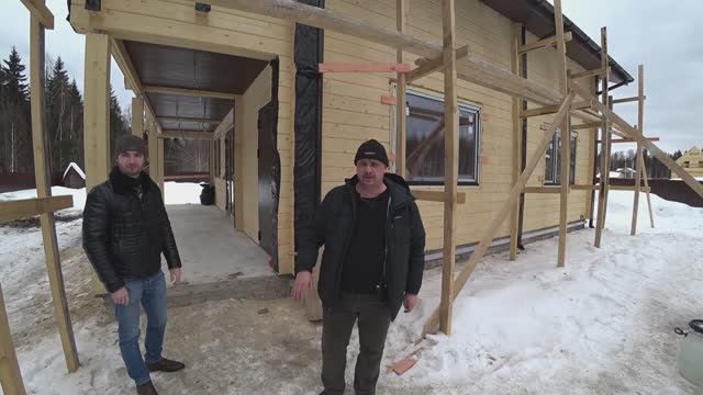 Дом из клееного бруса за 36 дней.