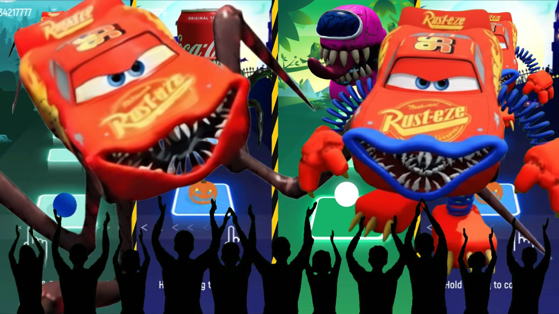 Monsters Молния Маккуин-паук, Молния Маккуин-пожиратель. COFFIN DANCE & TILES HOP Ep. 21