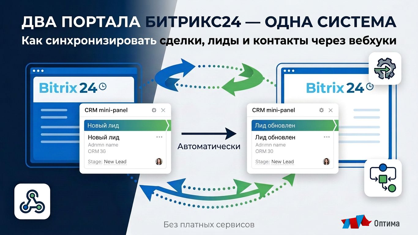 Синхронизация двух порталов Битрикс24