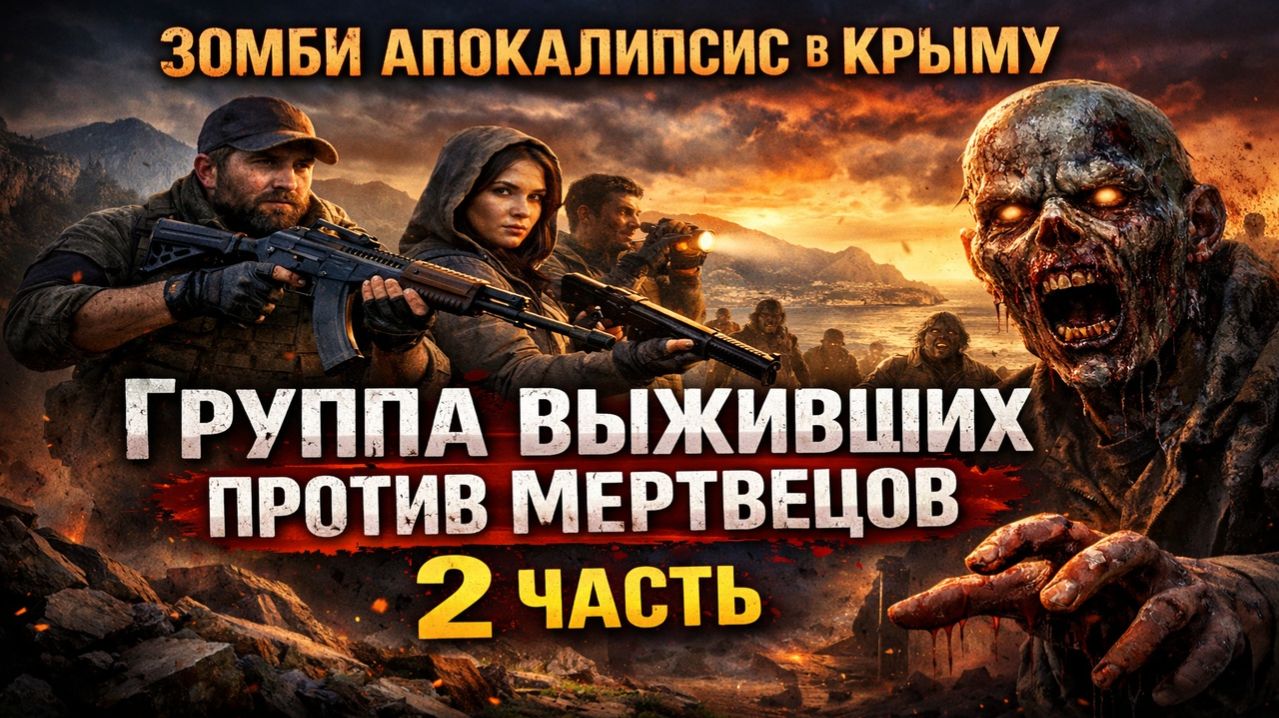 ЗОМБИ АПОКАЛИПСИС В КРЫМУ: От укрытия к дороге. Группа выживших против эволюции мертвецов. 2 часть
