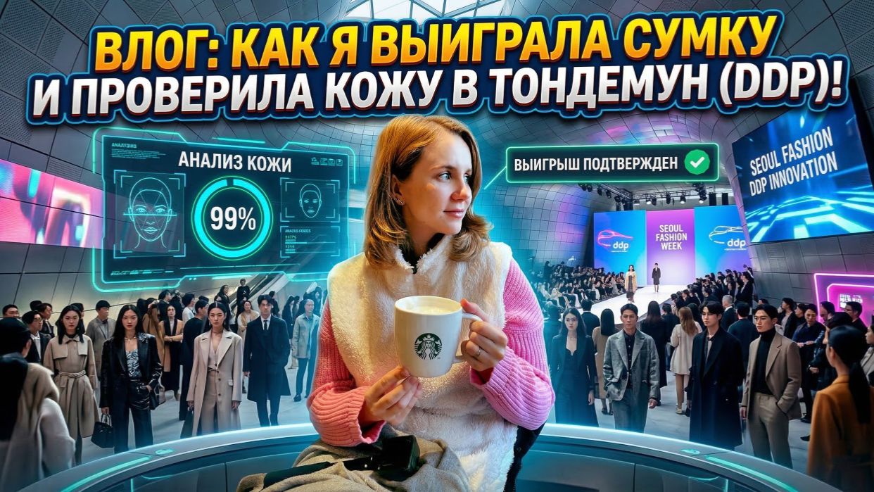 ВЛОГ: Эпицентр моды в Сеуле! Выиграла сумку и проверила кожу в DDP 🇰🇷✨ Февраль 2025