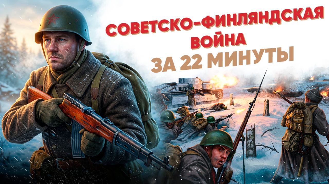 Советско-финляндская война за 22 минуты