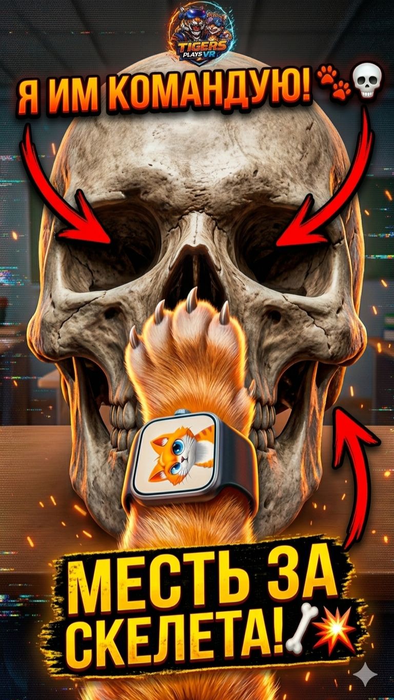 МЕСТЬ ЗА СКЕЛЕТА! 🦴😼 Кот против Бабки в VR