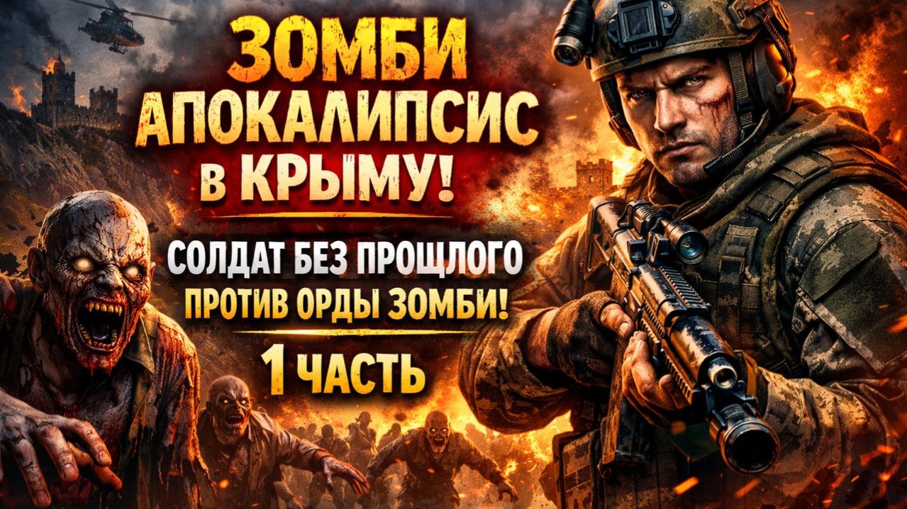 ЗОМБИ АПОКАЛИПСИС В КРЫМУ: Солдат без прошлого против орды зомби! ЧАСТЬ 1 Постапокалипсис аудиокнига