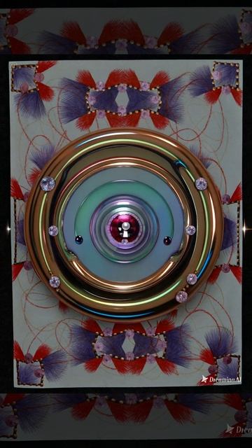 dreamina-2025-12-07-3629-Круглые объекты вращаются по часовой стр...