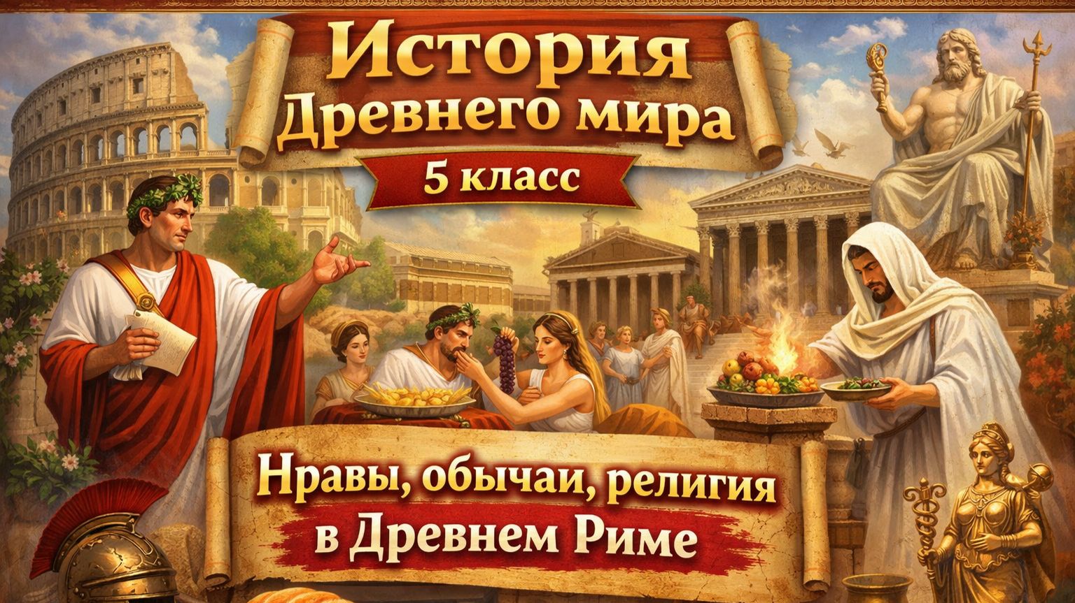 §41 "Нравы, обычаи, религия", История Древнего мира 5 класс