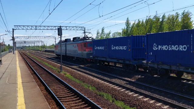 Это слышно за квартал: 3 часа стука ВЛ10 на платформе "Ижоры" в Металлострое