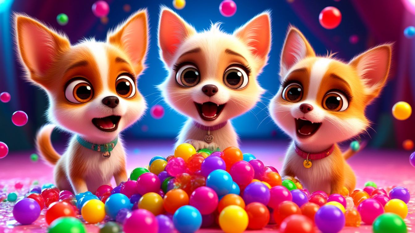 Настоящий шариковый хаос! Питомцы в полном шоке 😹✨