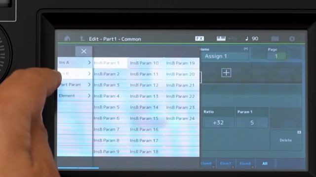 Yamaha MODX Назначение контроллеров Control assign