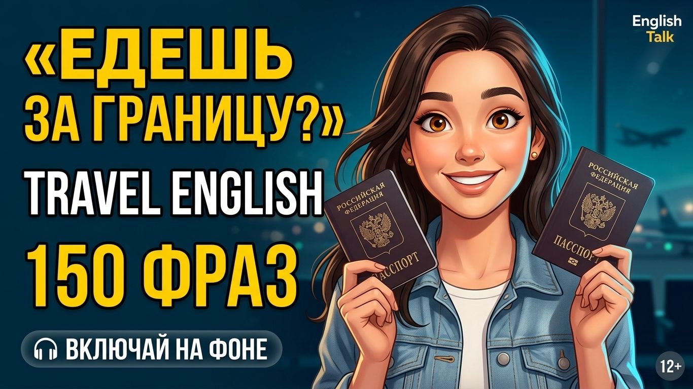 Едешь за Границу и Не Знаешь Английский? | 150 Английских Фраз для Путешествий — Включай на Фоне