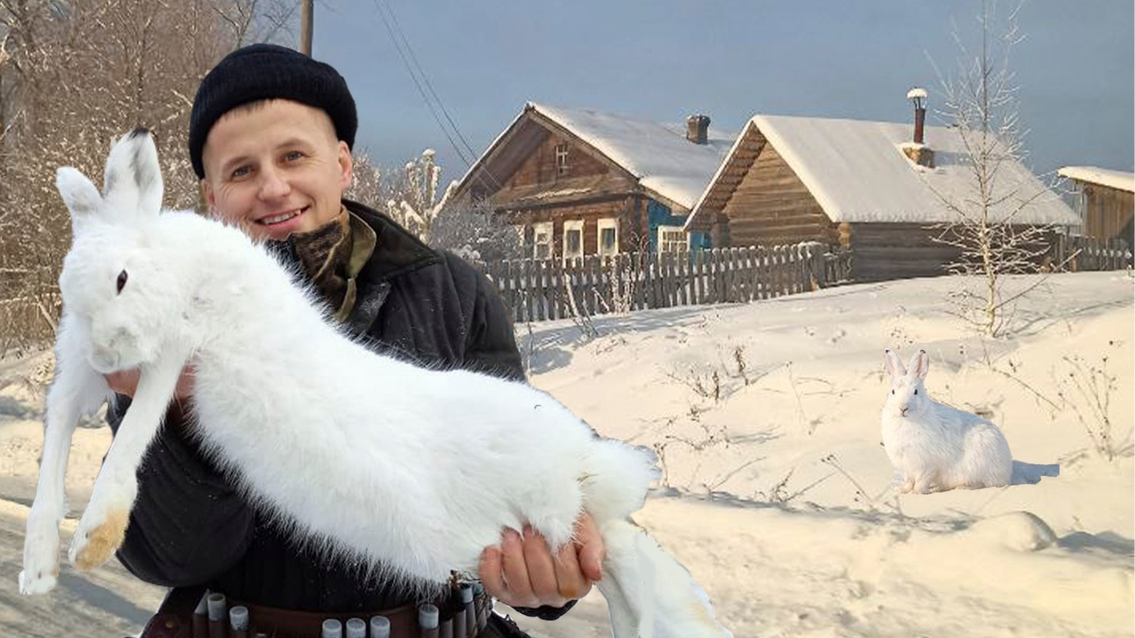 ТАКОГО ГИГАНТА Я НЕ ДОБЫВАЛ! ОХОТА НА ЗАЙЦА С МЕЛКАШКОЙ, СПАСАЮ ДЕРЕВНЮ ОТ ИХ НАШЕСТВИЯ.