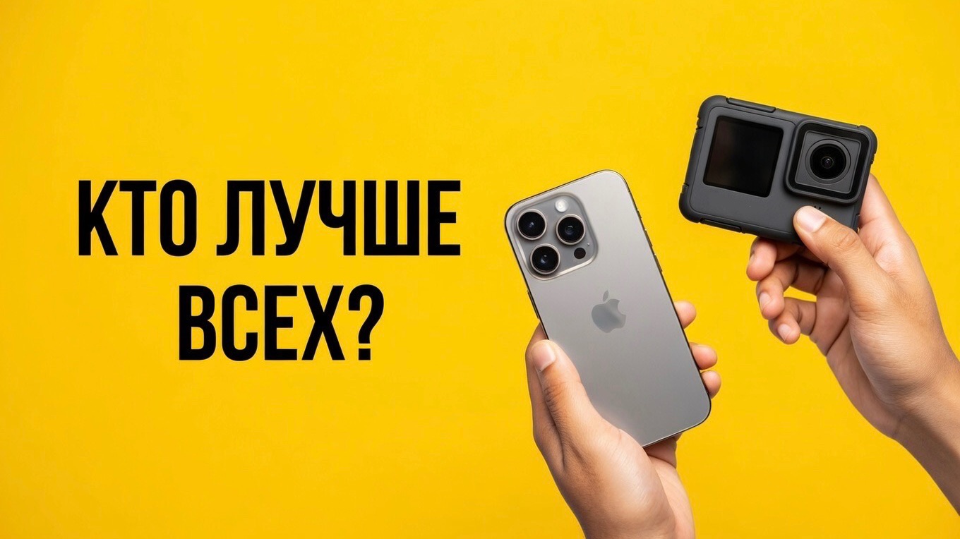 GoPro 12 vs iPhone 16 pro. Какая камера лучше? Статичный тест