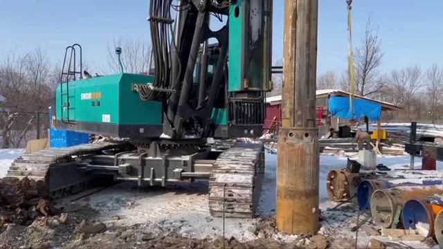 Изготовление буронабивных свай (БНС) под башенный кран №1
