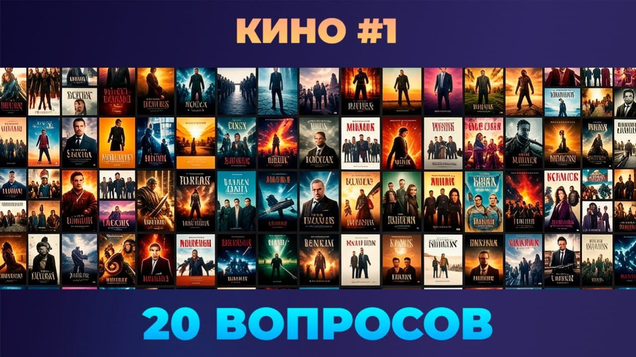 Квиз - Кино #1 🎬 Всё о любимых фильмах!
