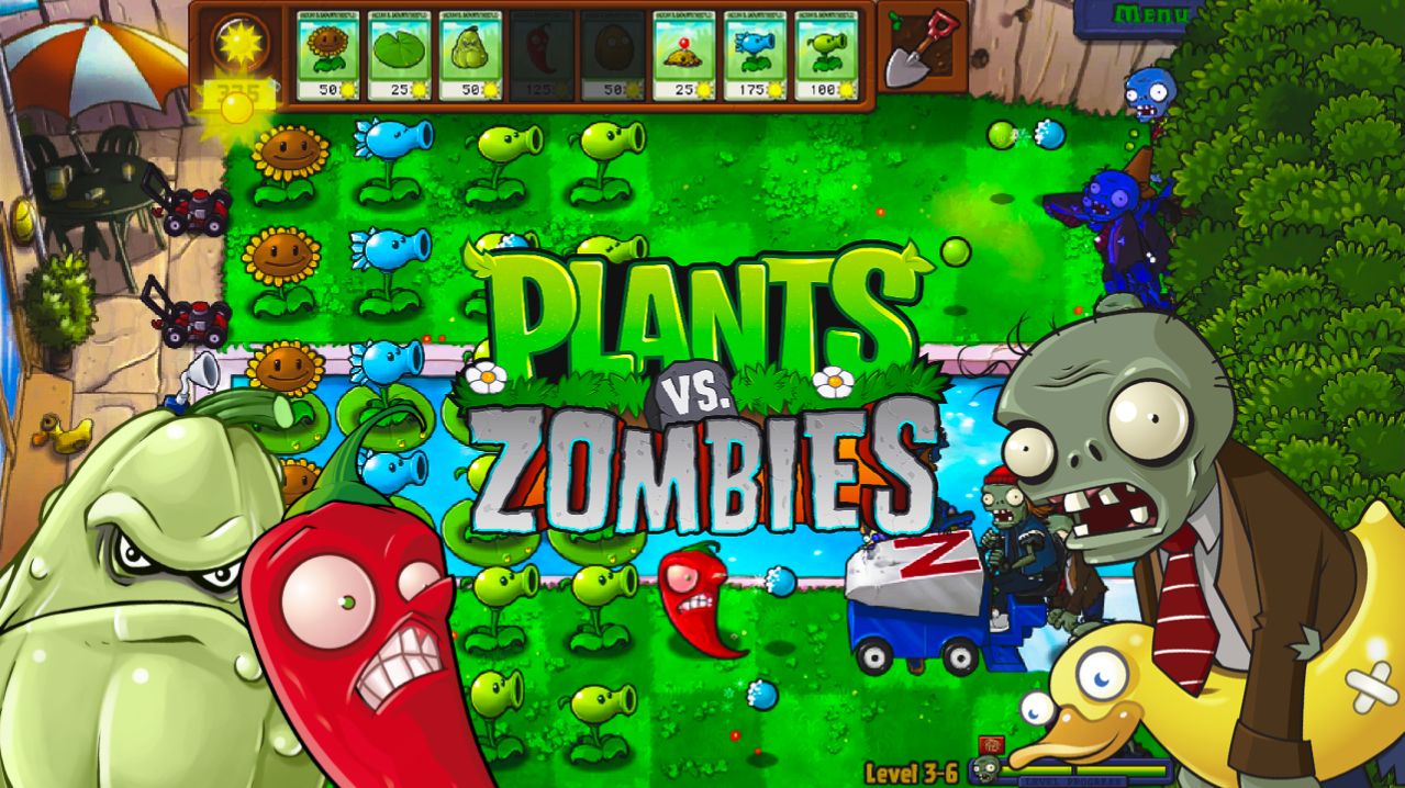 Вечеринка у бассейна - Plants vs. Zombies #3-1