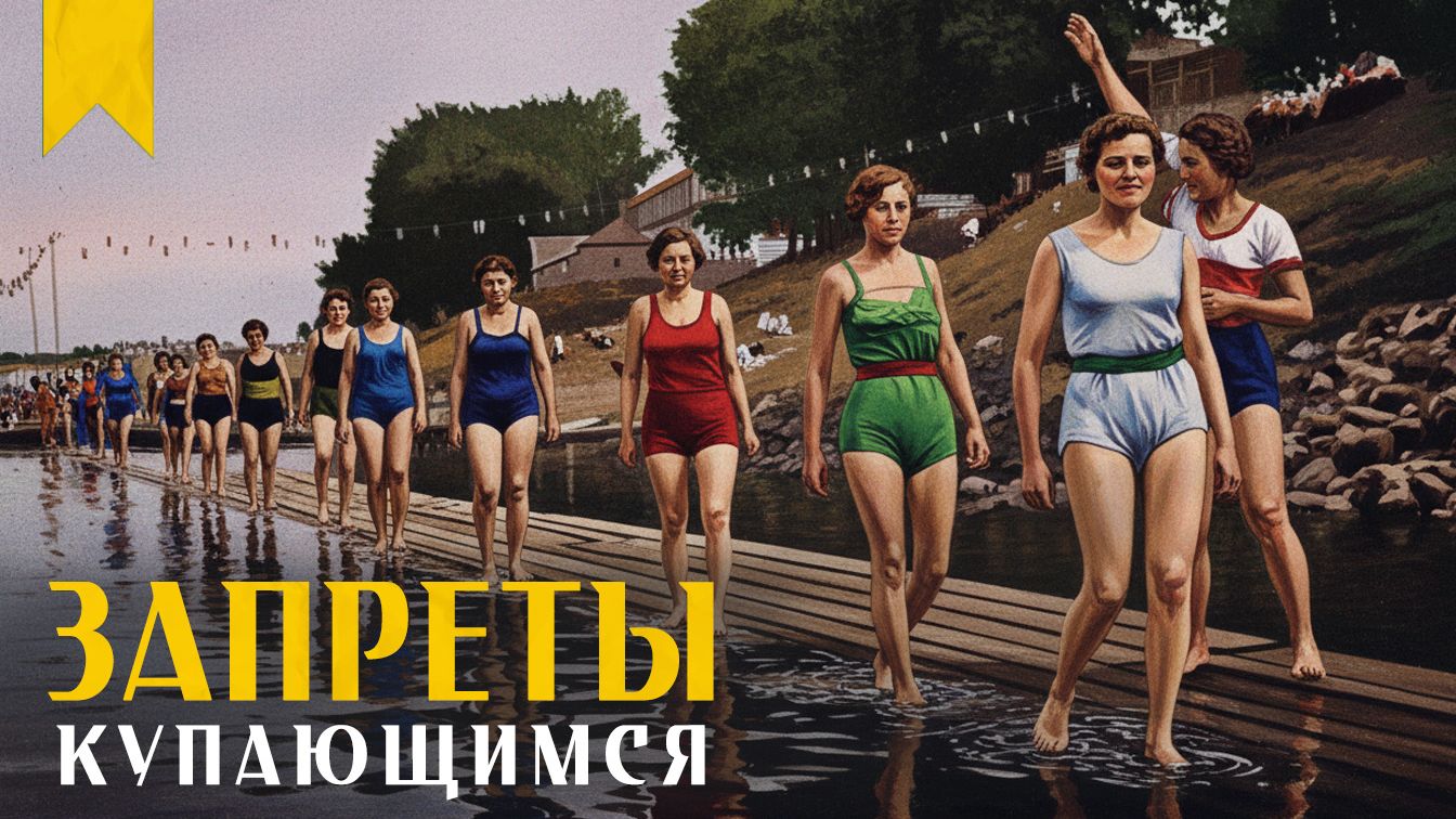 Купания на реке Вологде в начале XX века