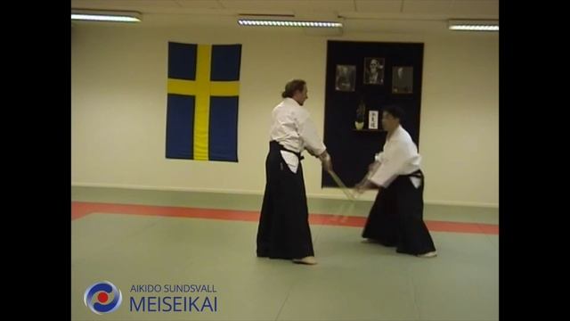 17.Aikido Jo Tai Ken Gyaku Hanmi b4 Grabbing Nikyo, Shishiya Sen