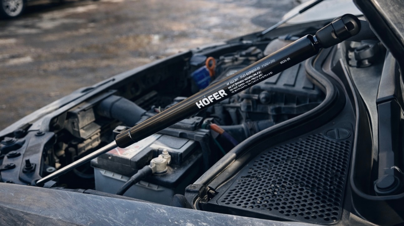 Установка газовых упоров на Volkswagen polo