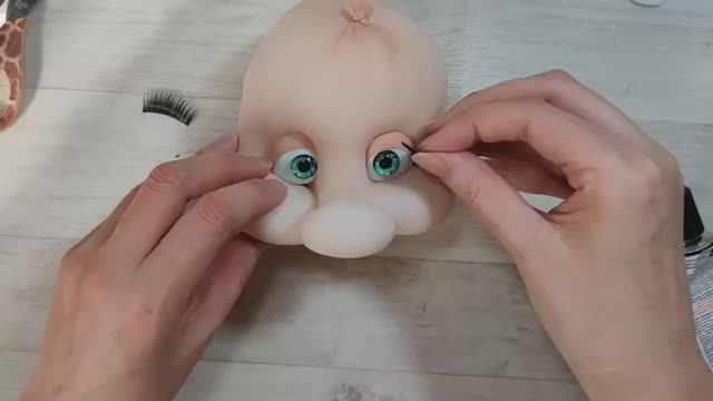 Рукоделие. Мастер-класс. Кукольная мордашка из капроновых колготок.