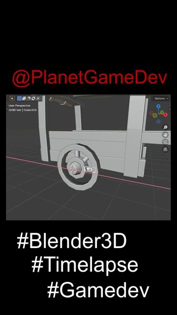 Таймлапс моделирования повозки