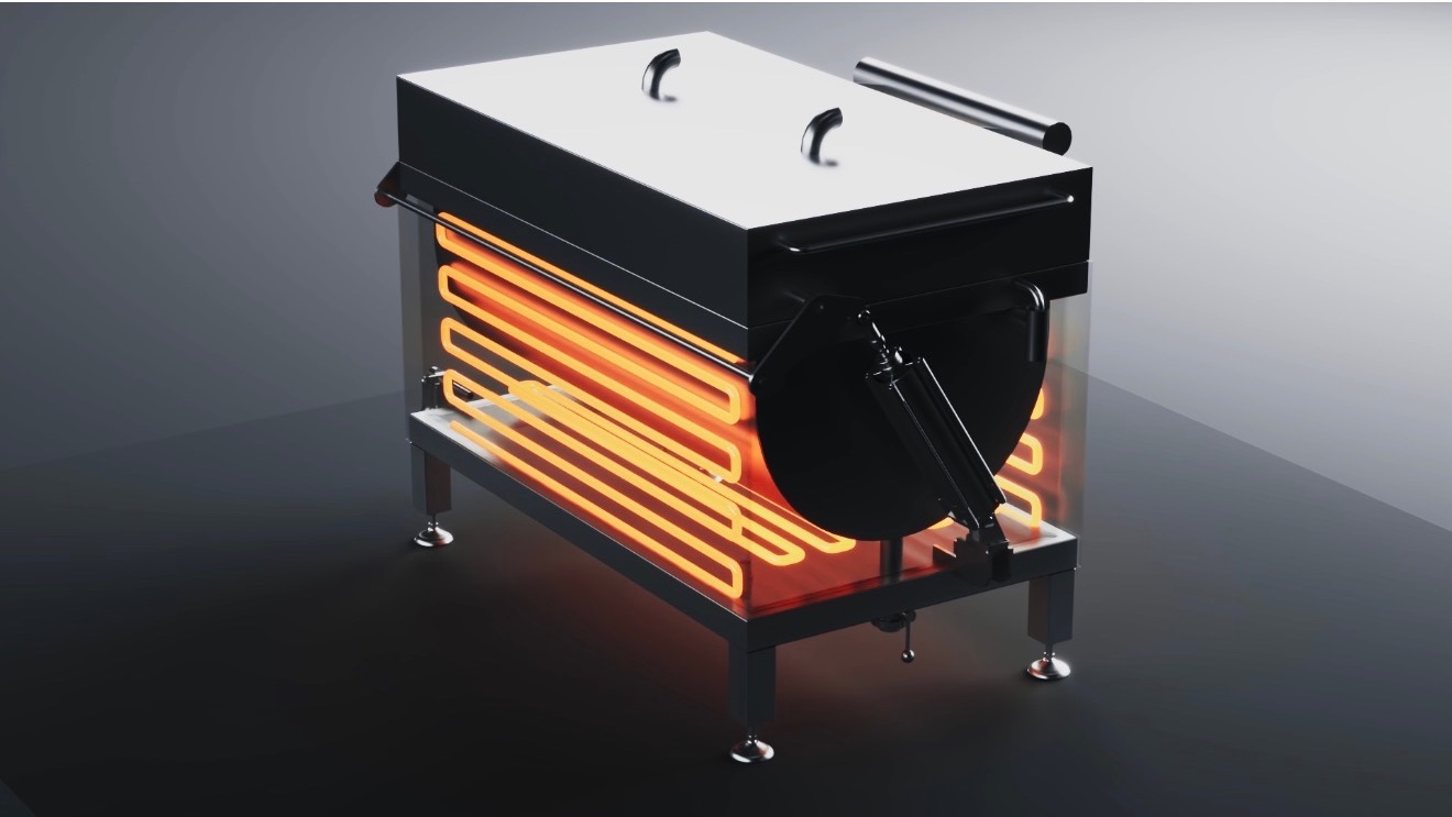 Варочный котел РосМаш с мешалкой и авто выгрузкой #новости #россия #росмаш #варочныйкотел #котел