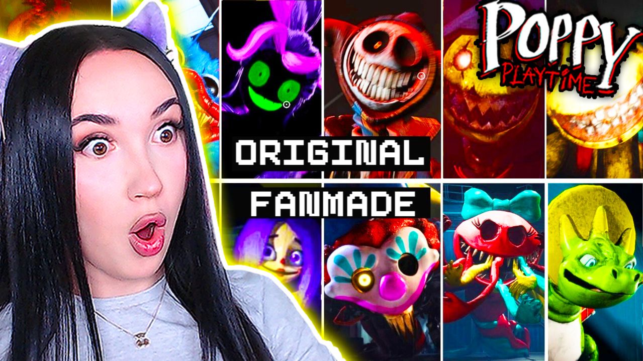 😈ВСЕ СКРИМЕРЫ ОРИГИНАЛ vs ФАНМЕЙД в ПОППИ ПЛЕЙТАЙМ 5 ➤ Poppy Playtime