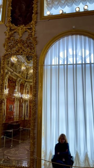 Янтарная комната в Екатерининском дворце Царского Села. Санкт-Петербург.
